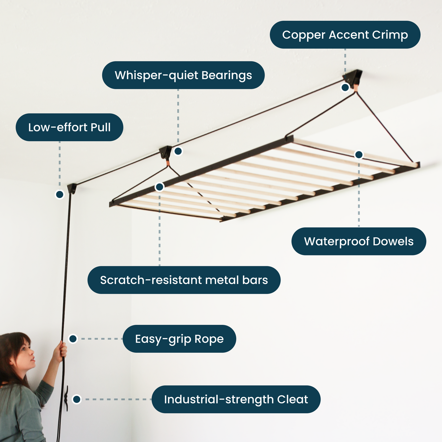 Ceiling Drying Rack - The Nice Rack | The Nice Racks